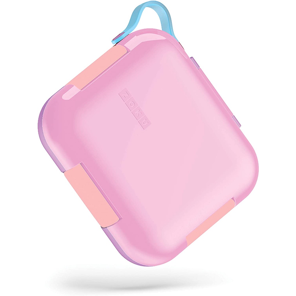 Zoku Neat Bento Kid's Lunch Box, Compact Multi-compartment Design, Leak ...
