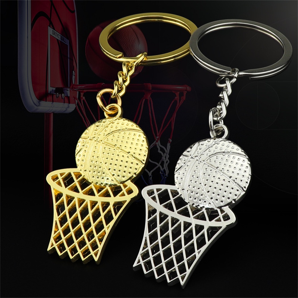 Creative Metal Basketball Net Keychain Fans Gifts Men Bag Pendants Car ...
