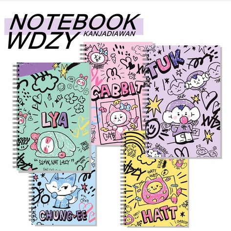 Wdzy ITZY Notebook Book Cabbit Chung Ee Hatt Lya Tuk | Shopee Philippines