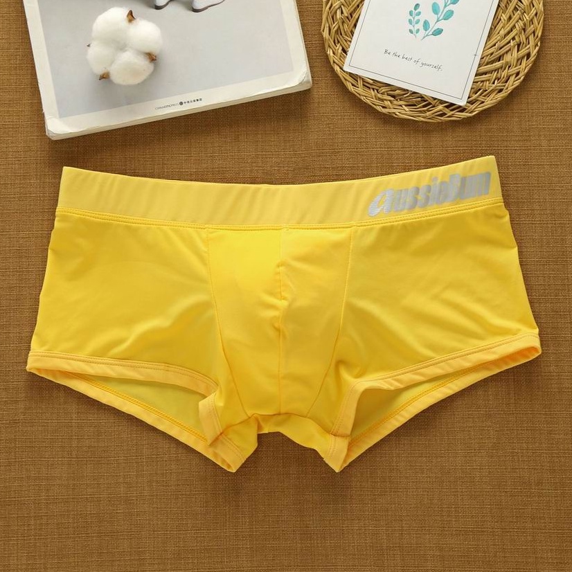 Aussie Bum Men Quality Milk-Silk Plain Boxer Briefs Man Low Waist ...
