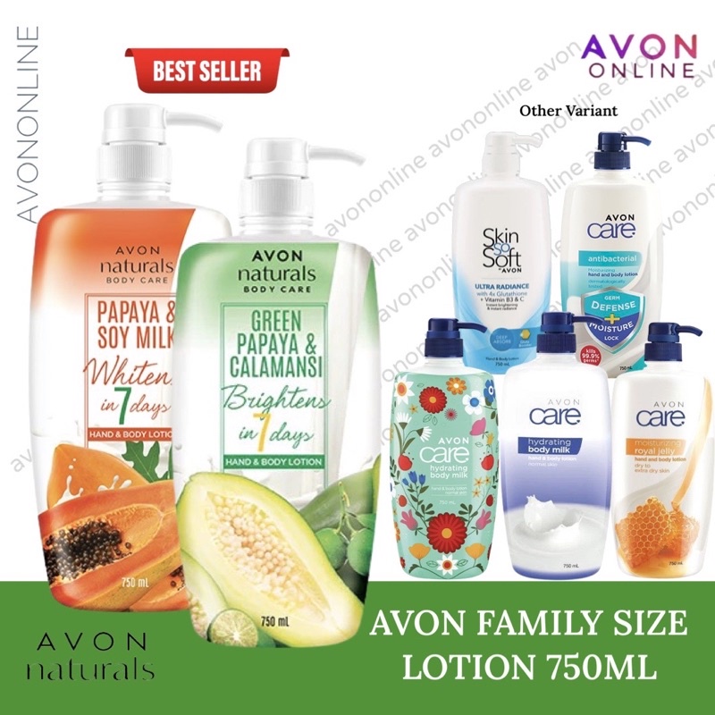 Avon Hand and Body Lotion Family Size Jumbo 750ml & 720ml | Shopee ...