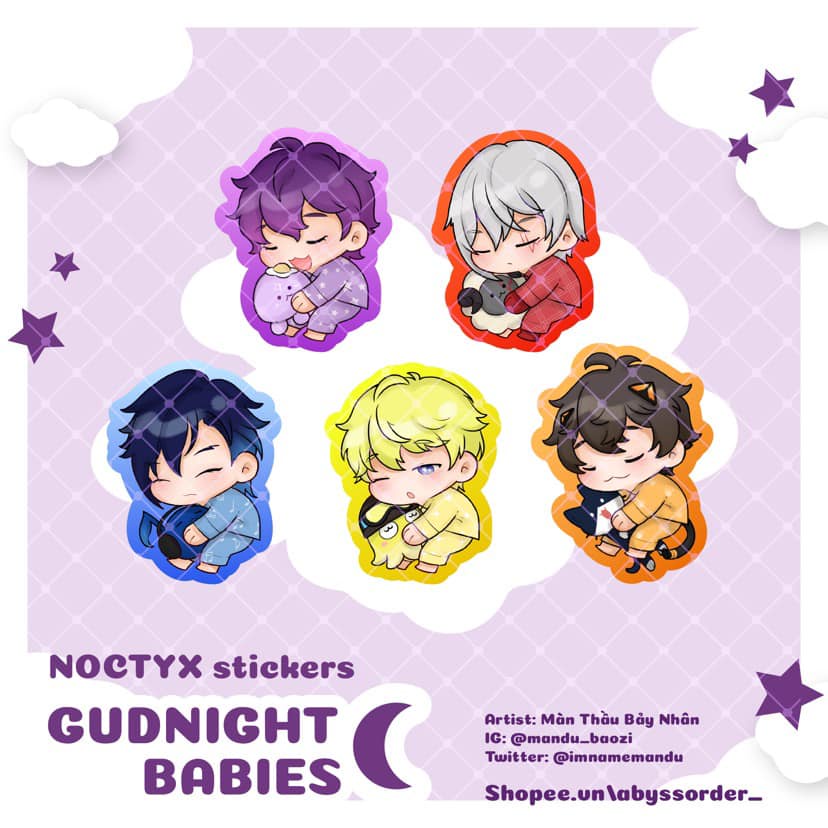 [STICKER Pack] Vtuber NOCTYX/LUXIEM- NOCTYX/ LUXIEM STICKER PACK ...