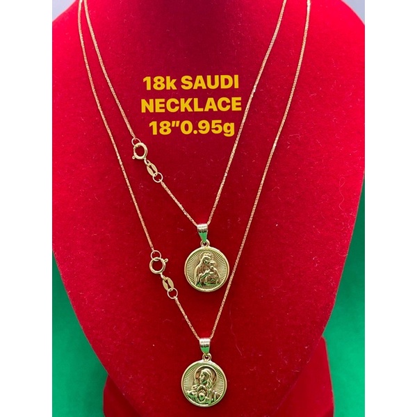 COD PAWNABLE 18k SAUDI GOLD NECKLACE FOXTAIL | Shopee Philippines