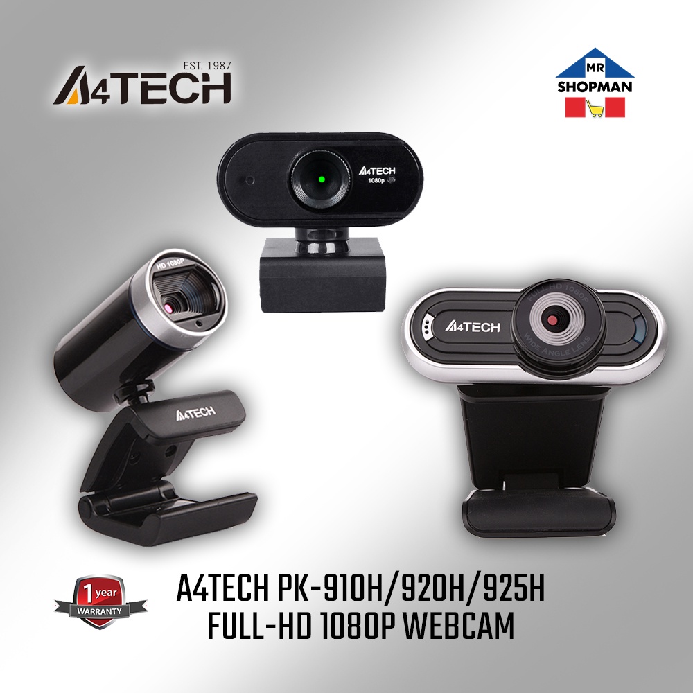 A4tech Full HD 1080P PK 910H PK920H PK925H Webcam | Shopee Philippines