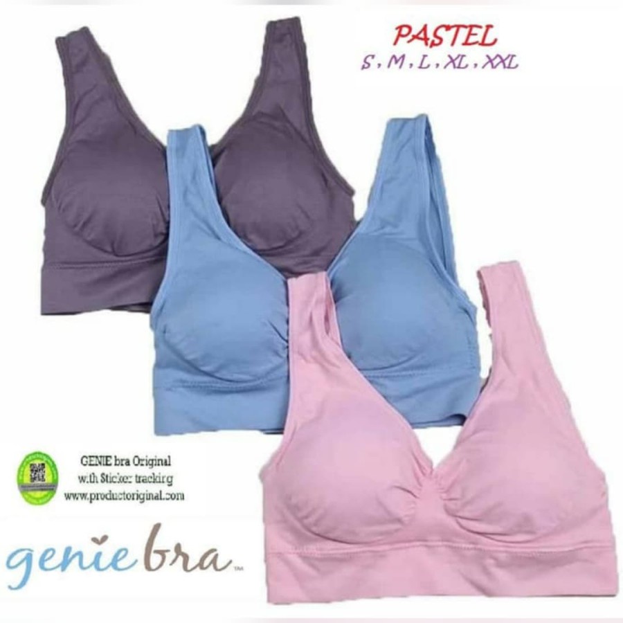 Genie BRA PASTEL MADE IN JAPAN (1 BOX Contains 3 Sets/ PCS) | Shopee ...