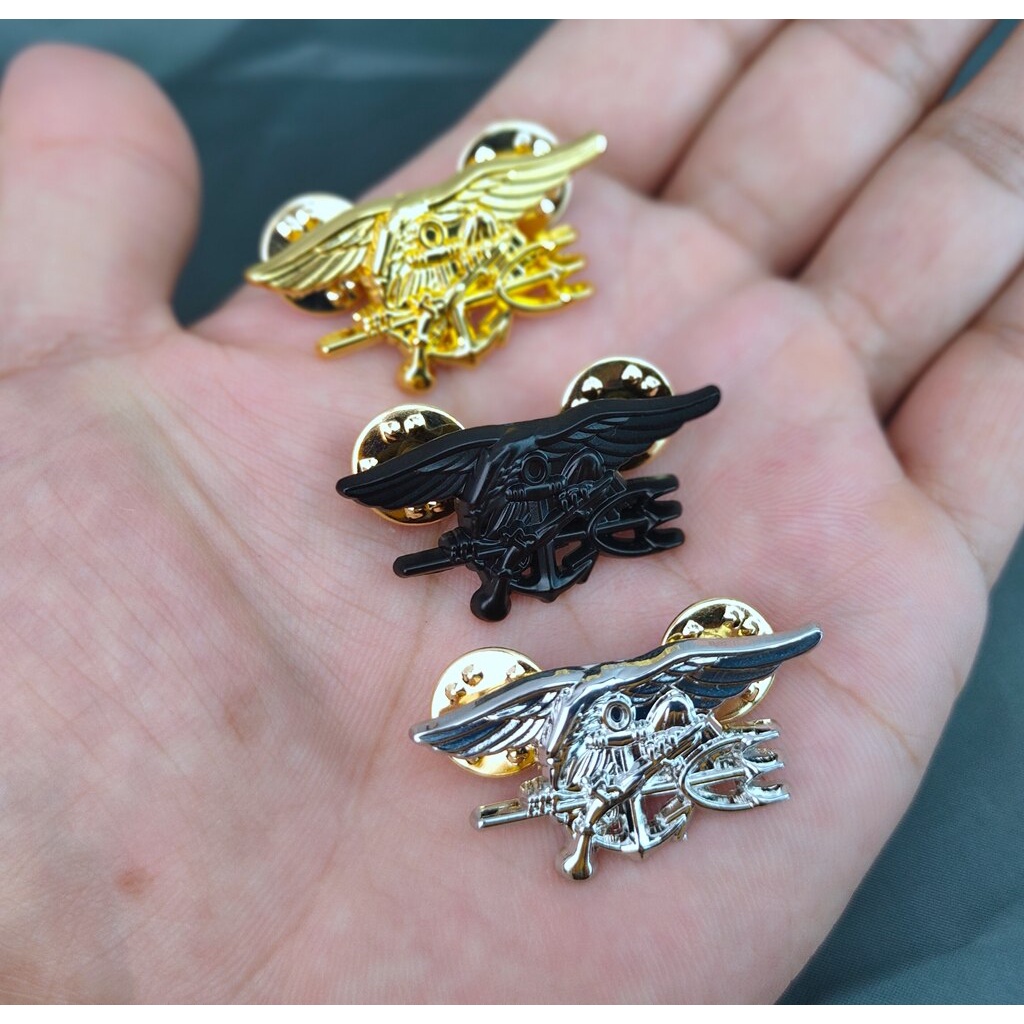 REPRODUCTION 3PCS SET US NAVY SEAL EAGLE ANCHOR TRIDENT MINI MEDAL ...