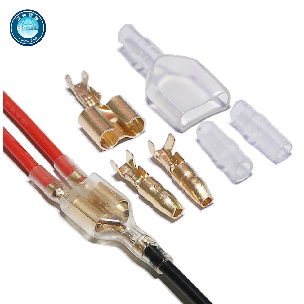 COD 10sets 200PCS 4.0 bullet terminal car electrical wire connector ...