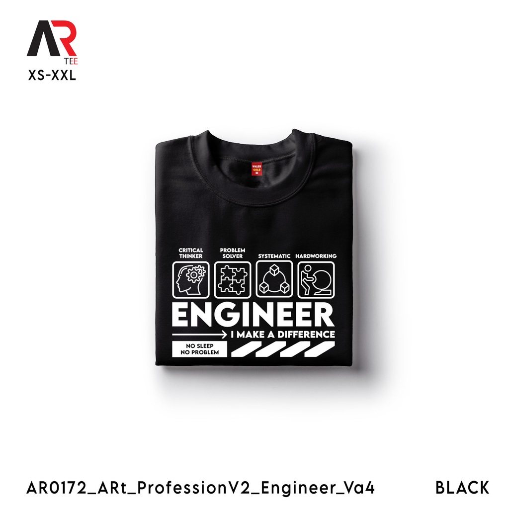 AR Tees Profession V2 Engineer T-Shirt for Men and Women | Shopee ...