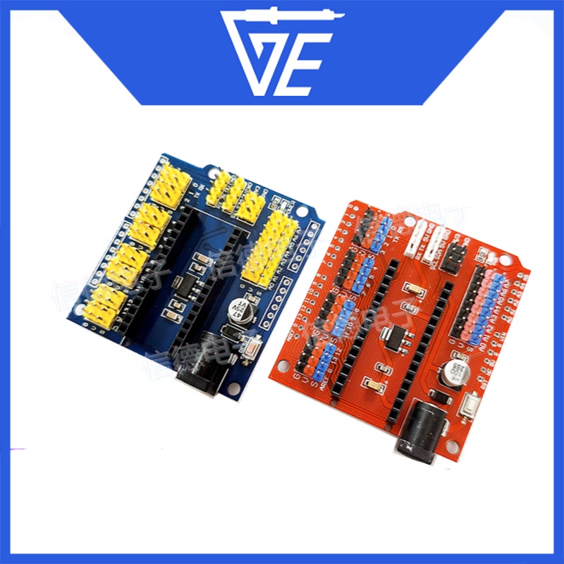 Uno Multipurpose Expanded Circuit Board Blue Red Board Arduino Expansion Base Shopee 