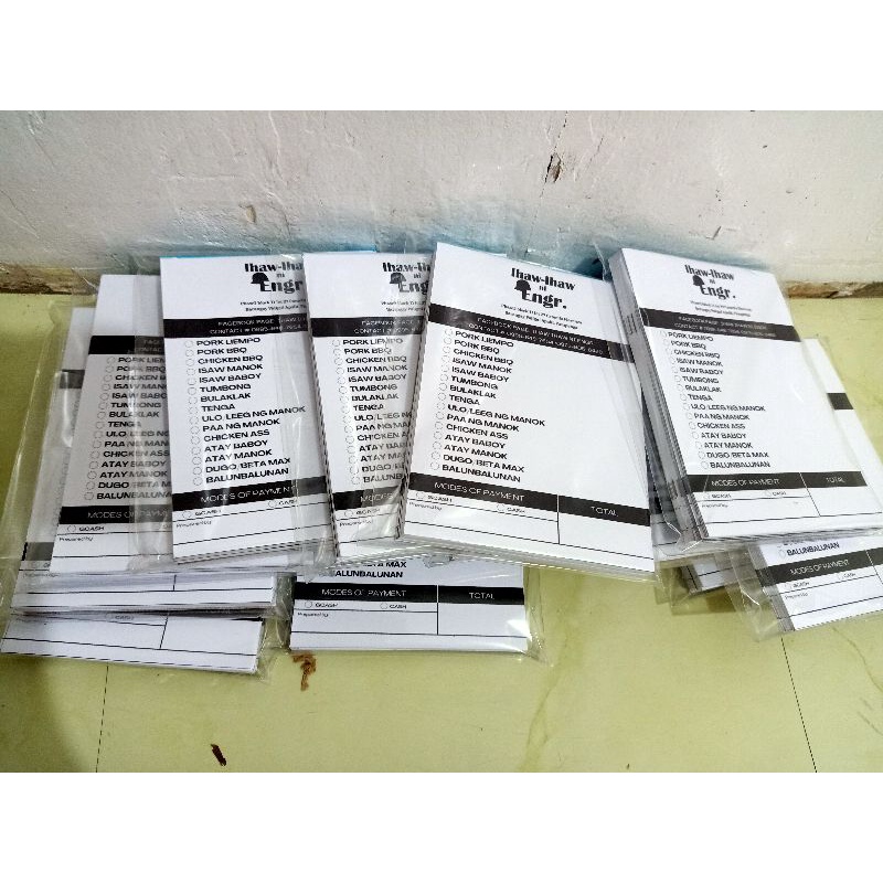 Personalized 100 sheets Order Slip 4x6 | Shopee Philippines
