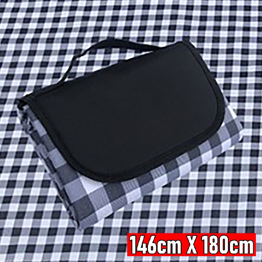 Checkered Fabric Cloth Foldable Camping Picnic Mat Travel Carpet ...