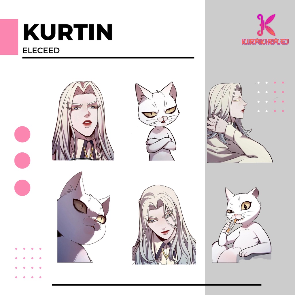 STICKER Kurtin | Eleceed Manhwa Manhua Vinyl Water Proof Sticker ...