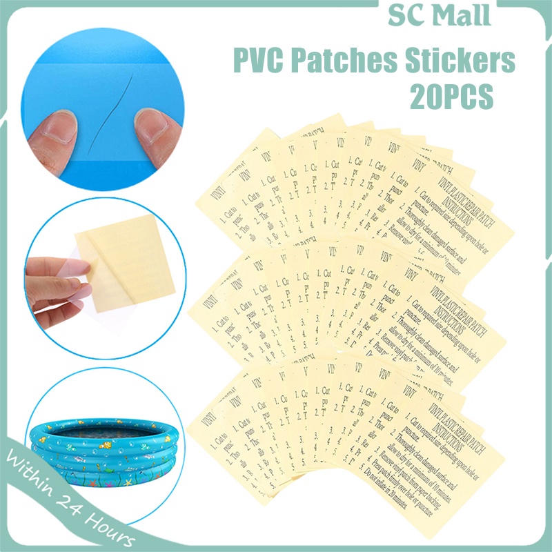 20PCS PVC Adhesive Sticker Repair Patch Waterproof Repair Stickers for ...