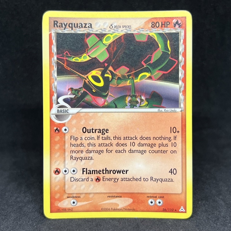 Pokemon TCG Rayquaza Delta Species Rare 26/110 2006 EX Holon Phantoms ...