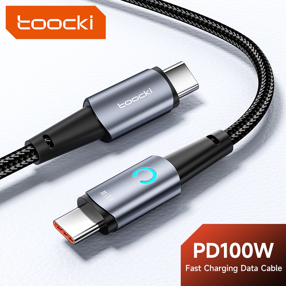 Toocki Led Usb Type C Cable 100w Pd Fast Charging Charger Pd60w Usb-C Data Cord C-L Wires For ...