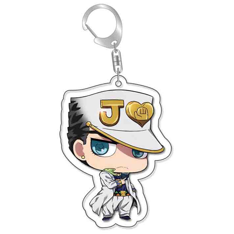 YGT Anime Jojos Bizarre Adventure Keychain Cartoon Figure Acrylic Key ...