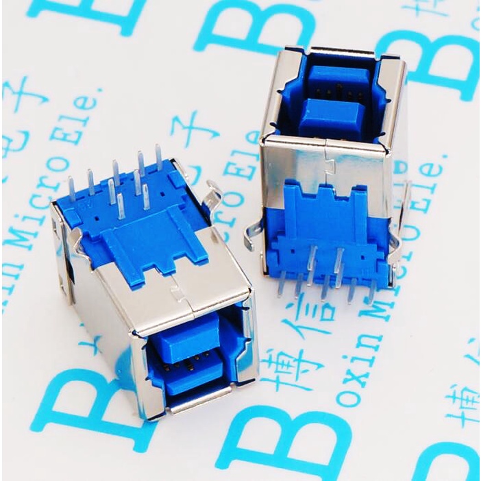 Blue Glue B Female 3.0 High Speed Interface 3.0 USB B-Type Port 90 ...