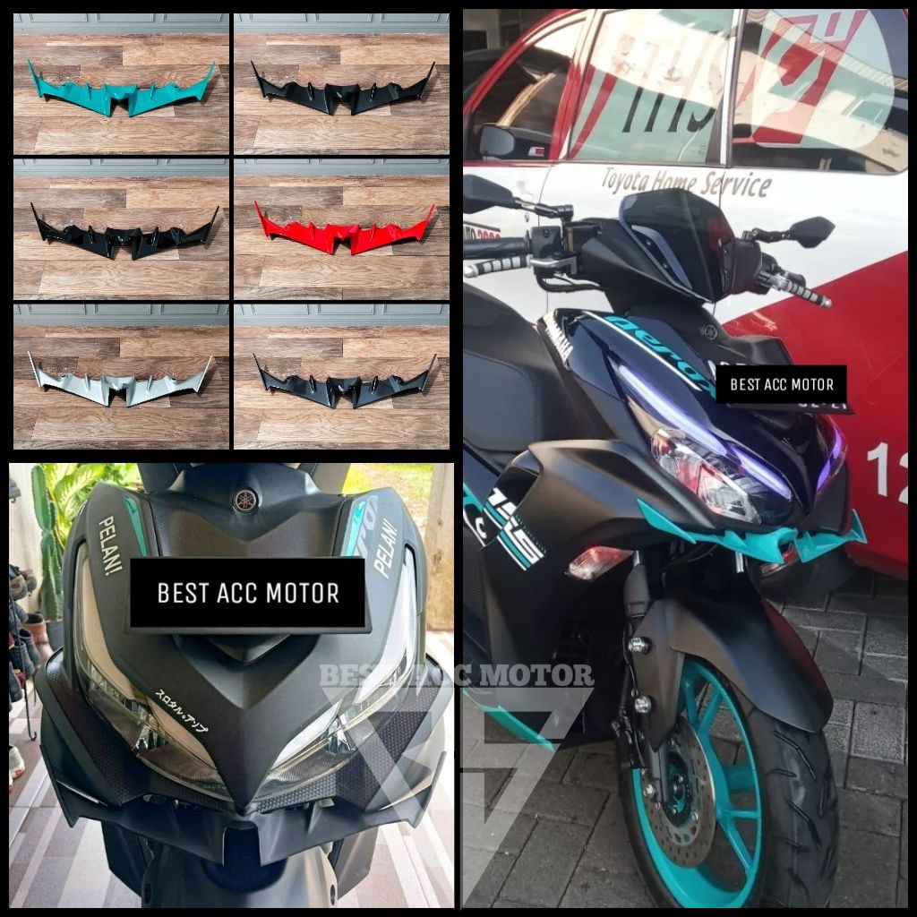 WINGLET AEROX NEW 2021 2022 2023 ABS NON ABS MODEL H2 H2R WINGLET AEROX ...