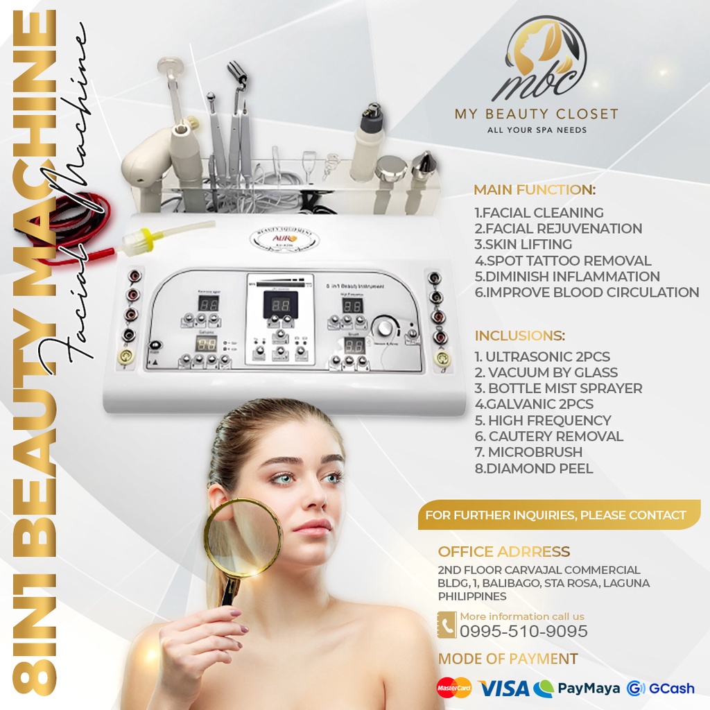8in1 Beauty Machine for Facial | Shopee Philippines