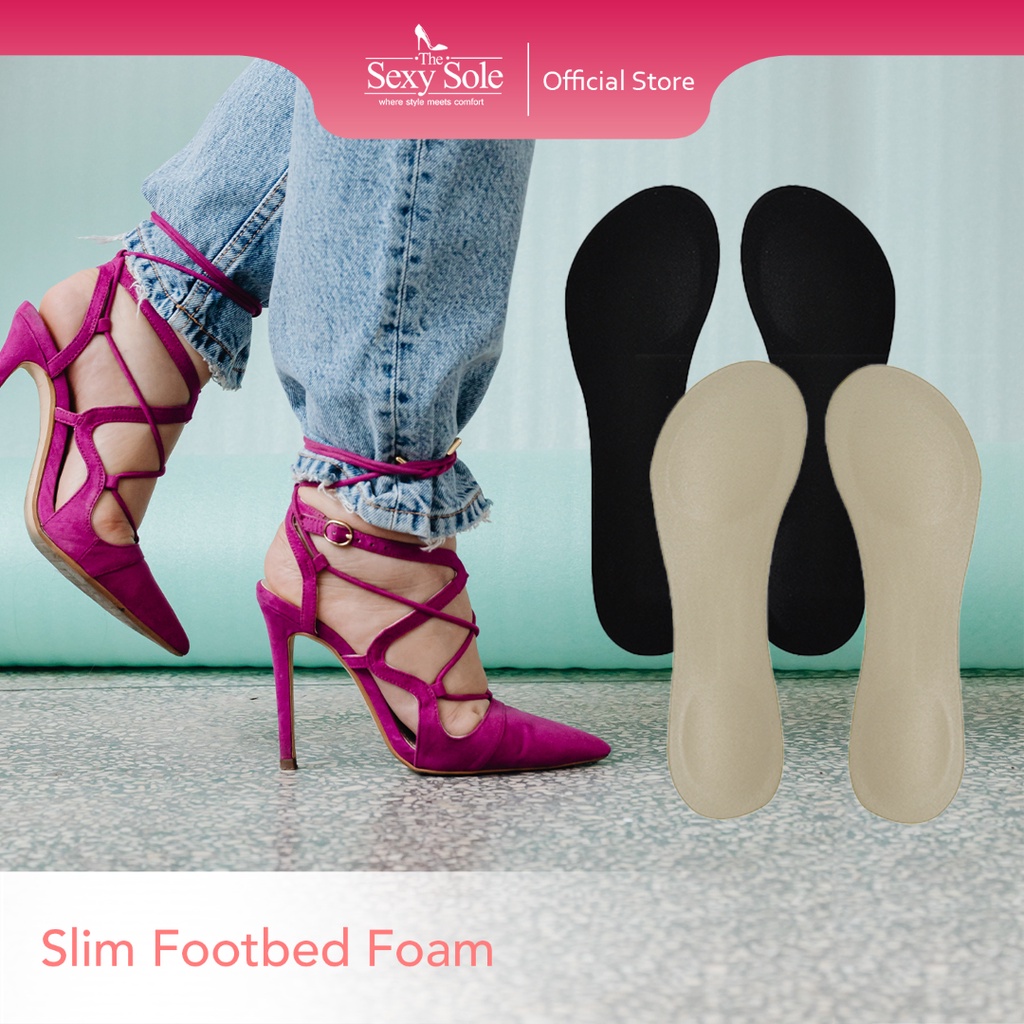 The Sexy Sole Footbed Slim Design Foam Comfort Insoles different colors ...