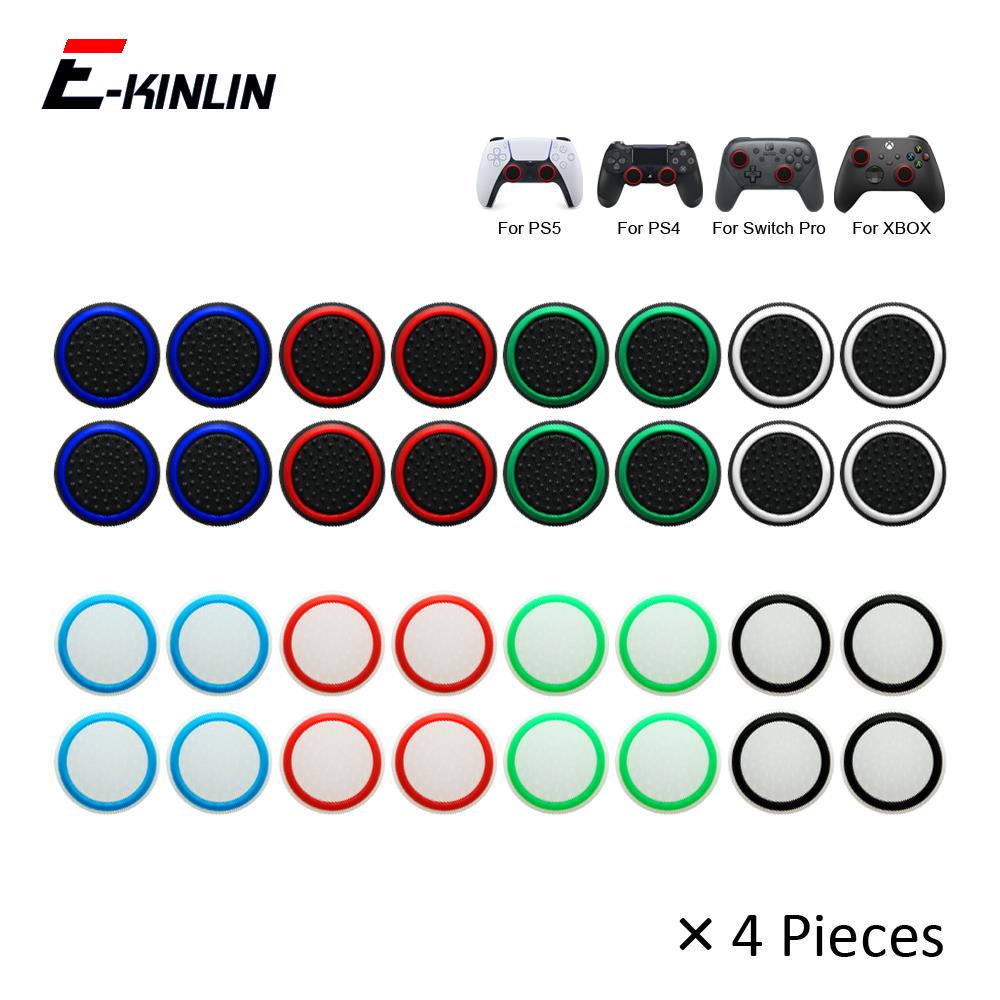 4 Piece Joystick Cap Soft Silicone Thumbstick Grips For Sony ...