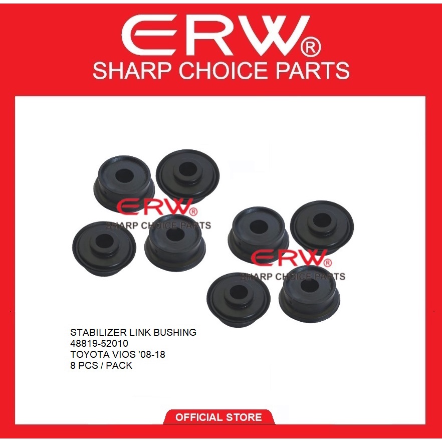 STABILIZER LINK BUSHING ( 48819-52010 ) (BLACK) TOYOTA VIOS '08-18 ...