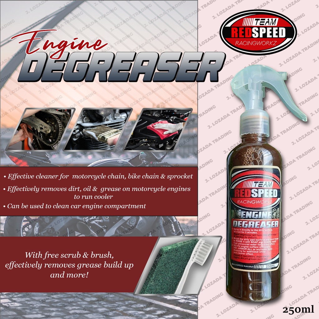 Team Red Speed Heavy Duty Degreaser 250 ml - Cleans Tough Dirts with ...