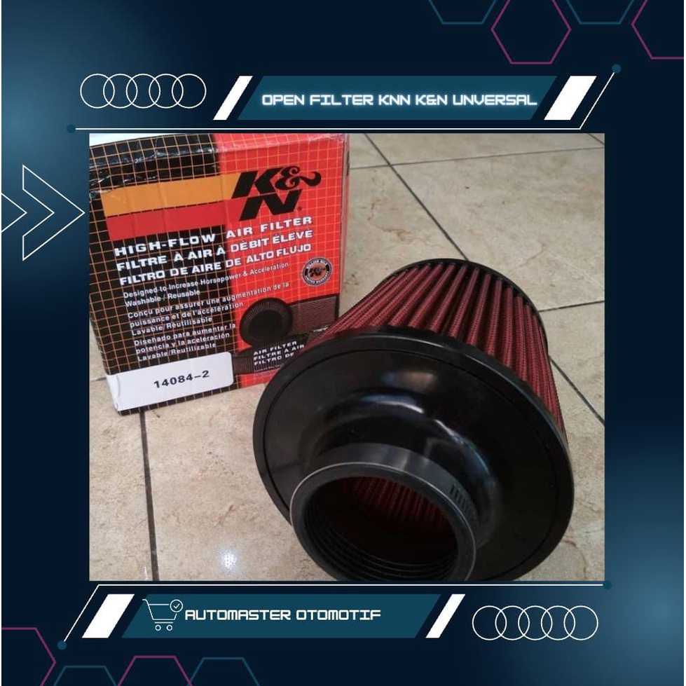 K&n KNN Open Filter 2.5inch And 3inch Universal | Shopee Philippines