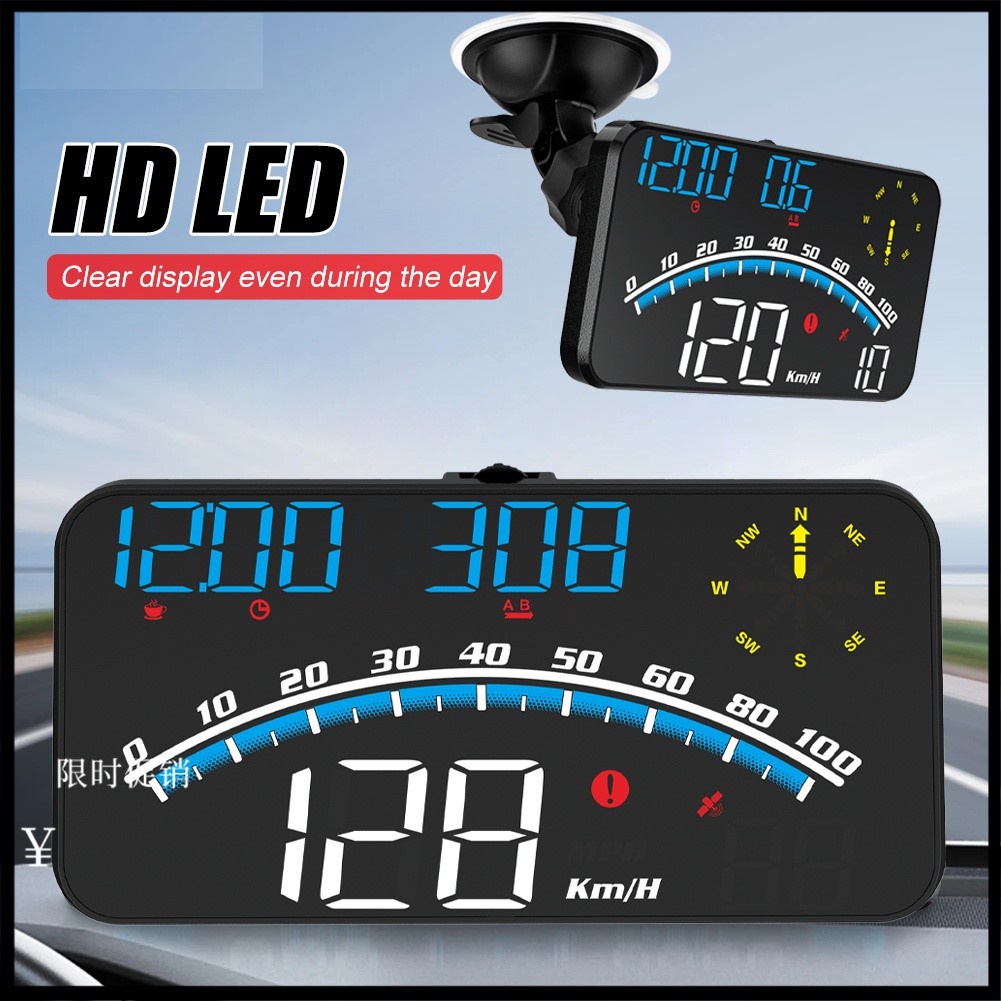G10 Universal HUD GPS Head Up Display Speedometer Odometer LED Display ...