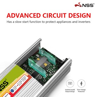 NSS solar INVETER 12V TO 220V 500w 1000w 2000W 12V DC To 220-230V AC ...