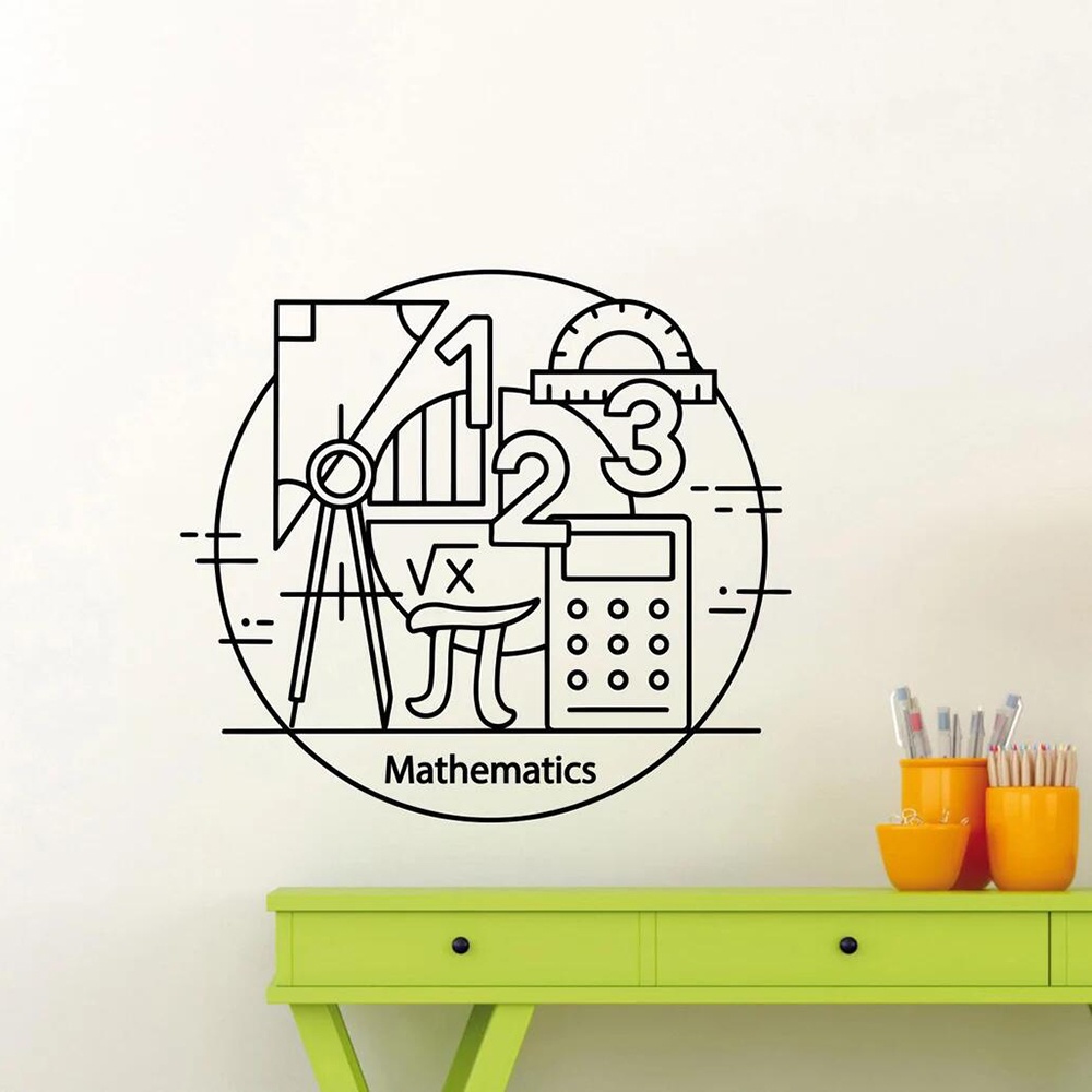 Math Classroom Decor Mathematics Wall Decal Math Sign Education Poster ...