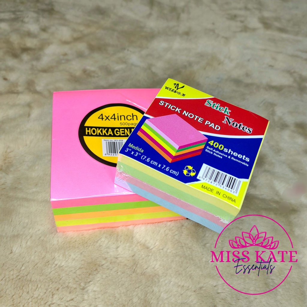 STICKY NOTE MEMO PAD 400 & 500 SHEETS | Shopee Philippines