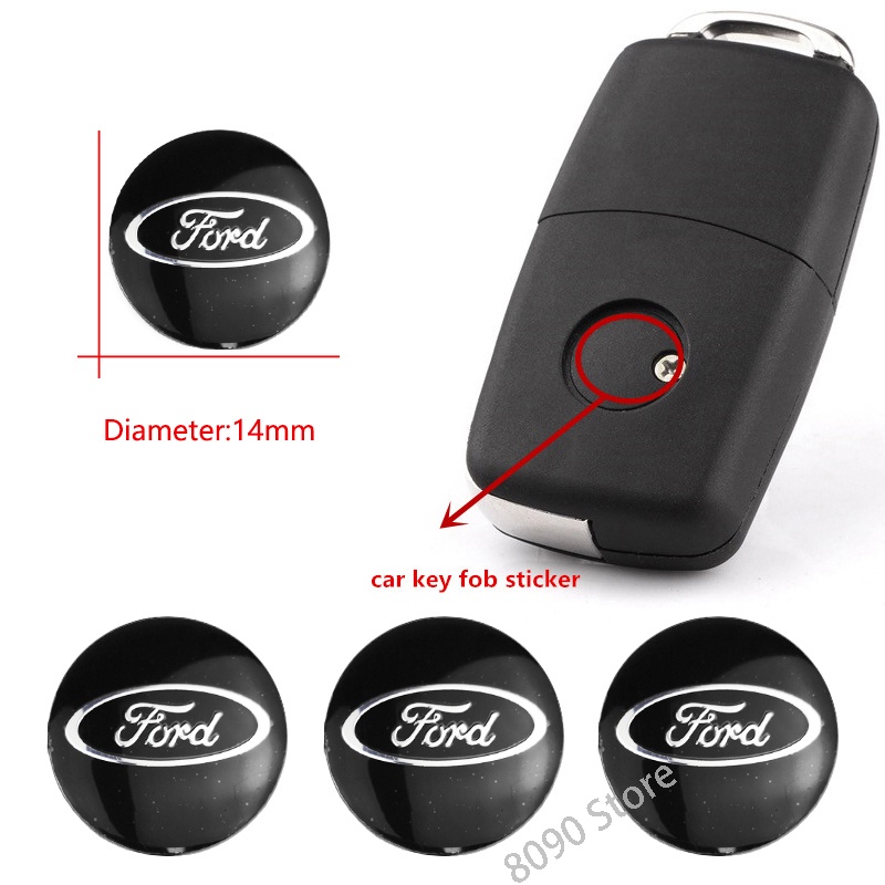 3pcs/set 14mm Modified Car Remote Control Emblem Sticker Auto Key ...