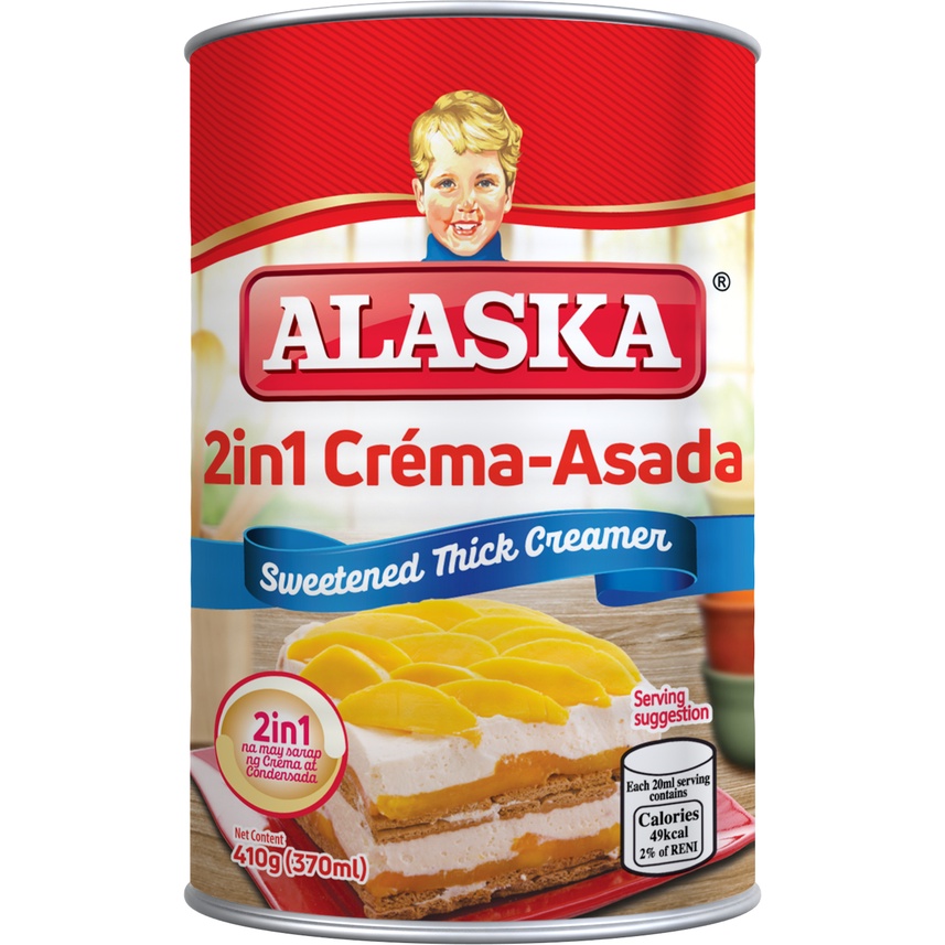 Alaska Crema-Asada 2-in-1 Sweetened Thick Creamer 370ml | Shopee ...
