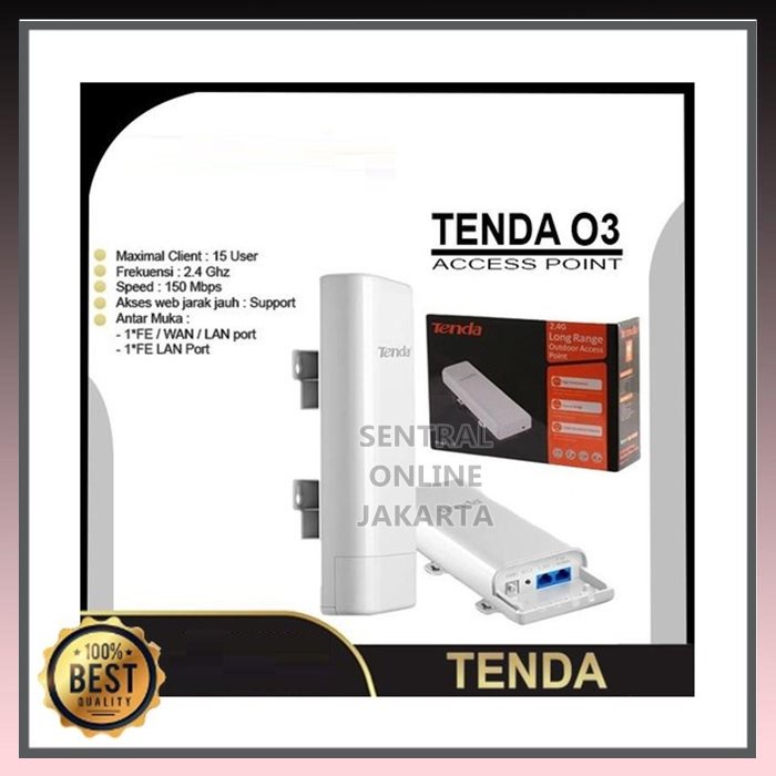 TENDA Outdoor TENT Cpe 03 5KM Outdoor Point To Point | Shopee Philippines