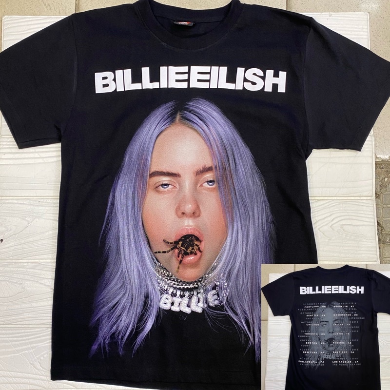 Billie eilish Vintage style rock singer Clothing Anime Casual Unisex ...