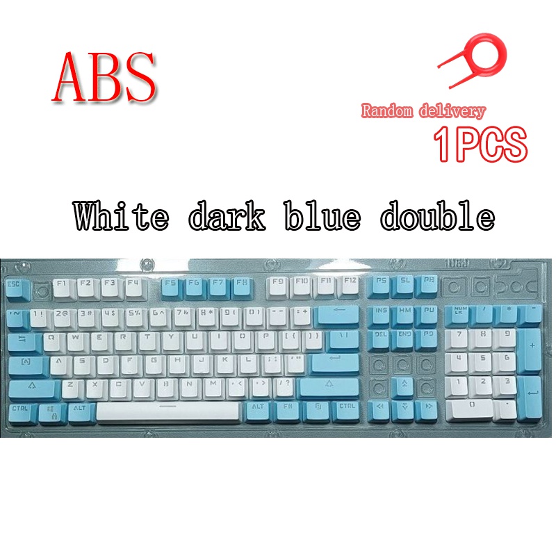 ABS two-color injection molding OEM height 108 key closed character ...