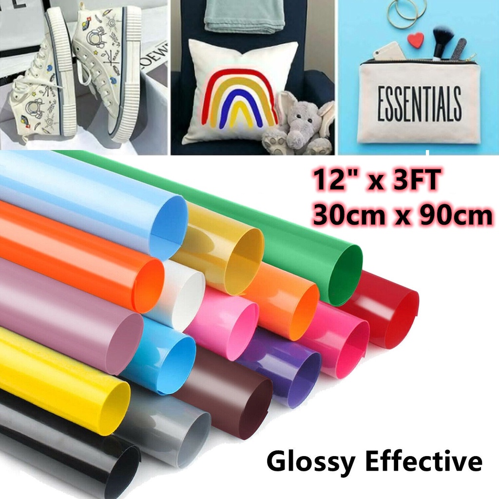 HTVRONT HTV Heat Transfer Vinyl 30cm*90cm DIY PU Vinyl Roll for T ...