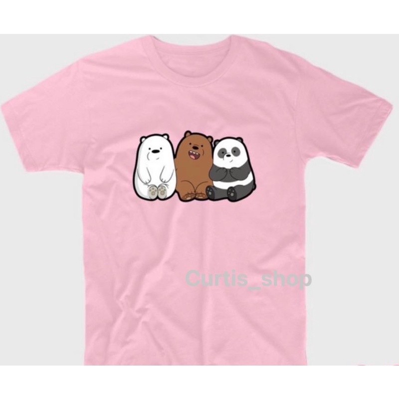 we bare bears shirt design cotton | Shopee Philippines