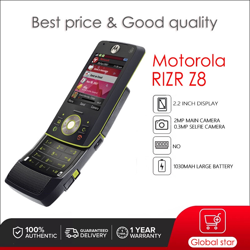 Motorola RIZR Z8 Mobile Phone 2.2 inci 2 MP with multi-language support ...