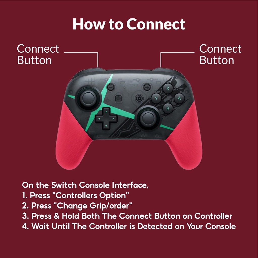 Nintendo Switch Pro Wireless Controller Gamepad Wireless Joystick ...