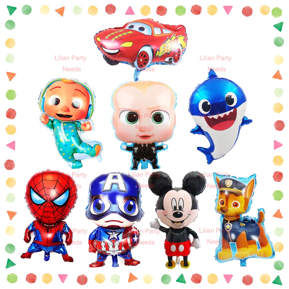 𝐋𝐢𝐥𝐢𝐚𝐧 𝐏𝐚𝐫𝐭𝐲 𝐍𝐞𝐞𝐝𝐬 Giant 2ft Boys Character Foil Balloon Kids Balloons ...