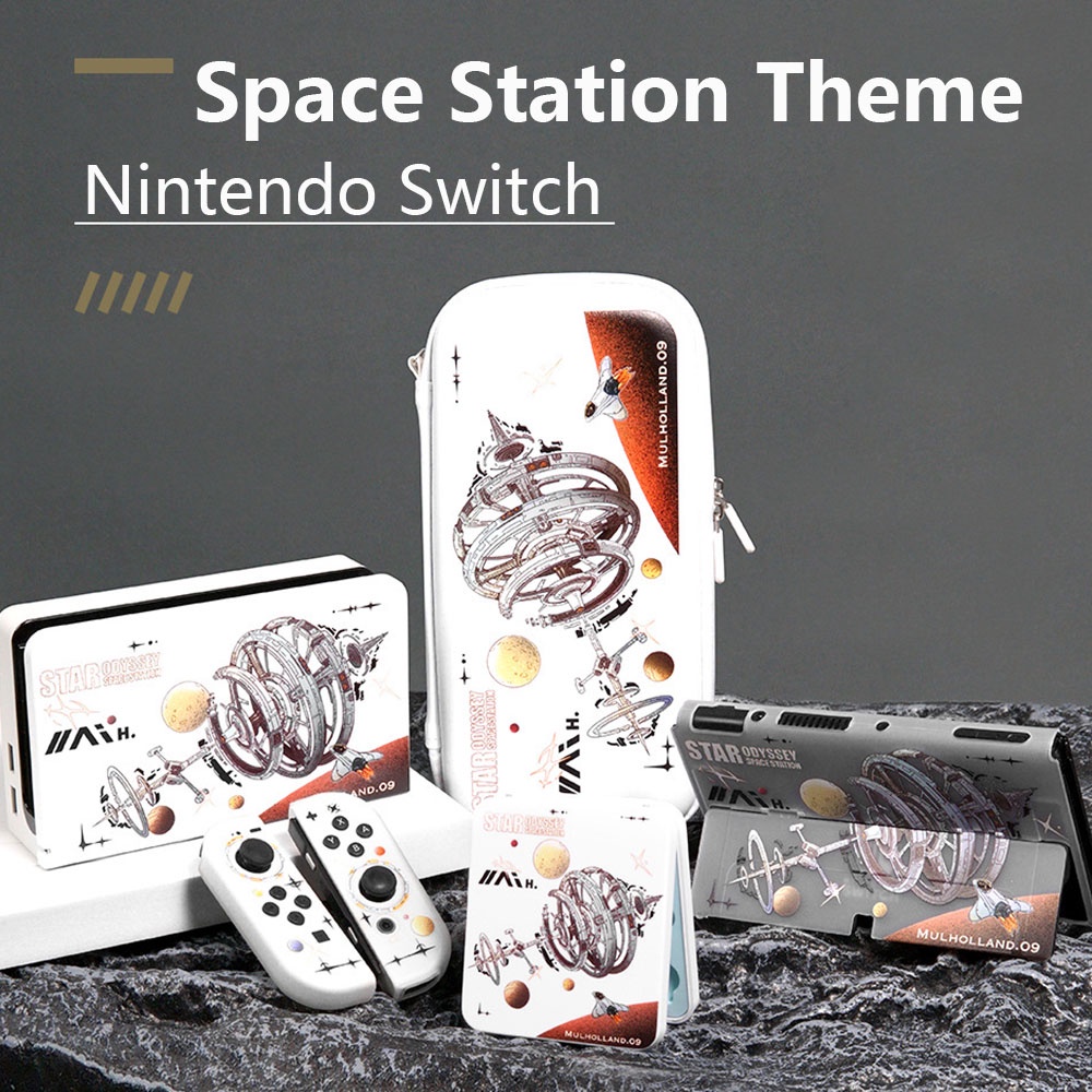 Space Station Theme Protective Case for Nintendo Switch OLED Hard Case ...