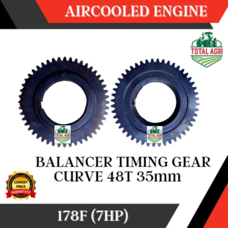 Balancer Timing Gear Curve/Flat 178F Aircooled Diesel Engine 7HP ...