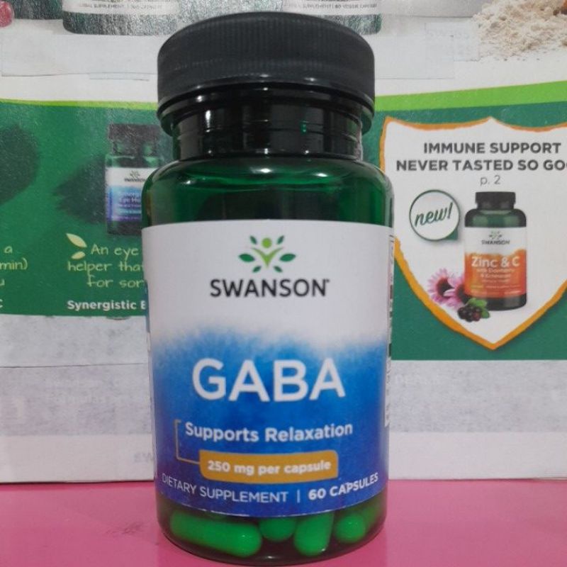 GABA 250mg 60 capsules EXPIRY: Aug. 2026 Swanson | Shopee Philippines