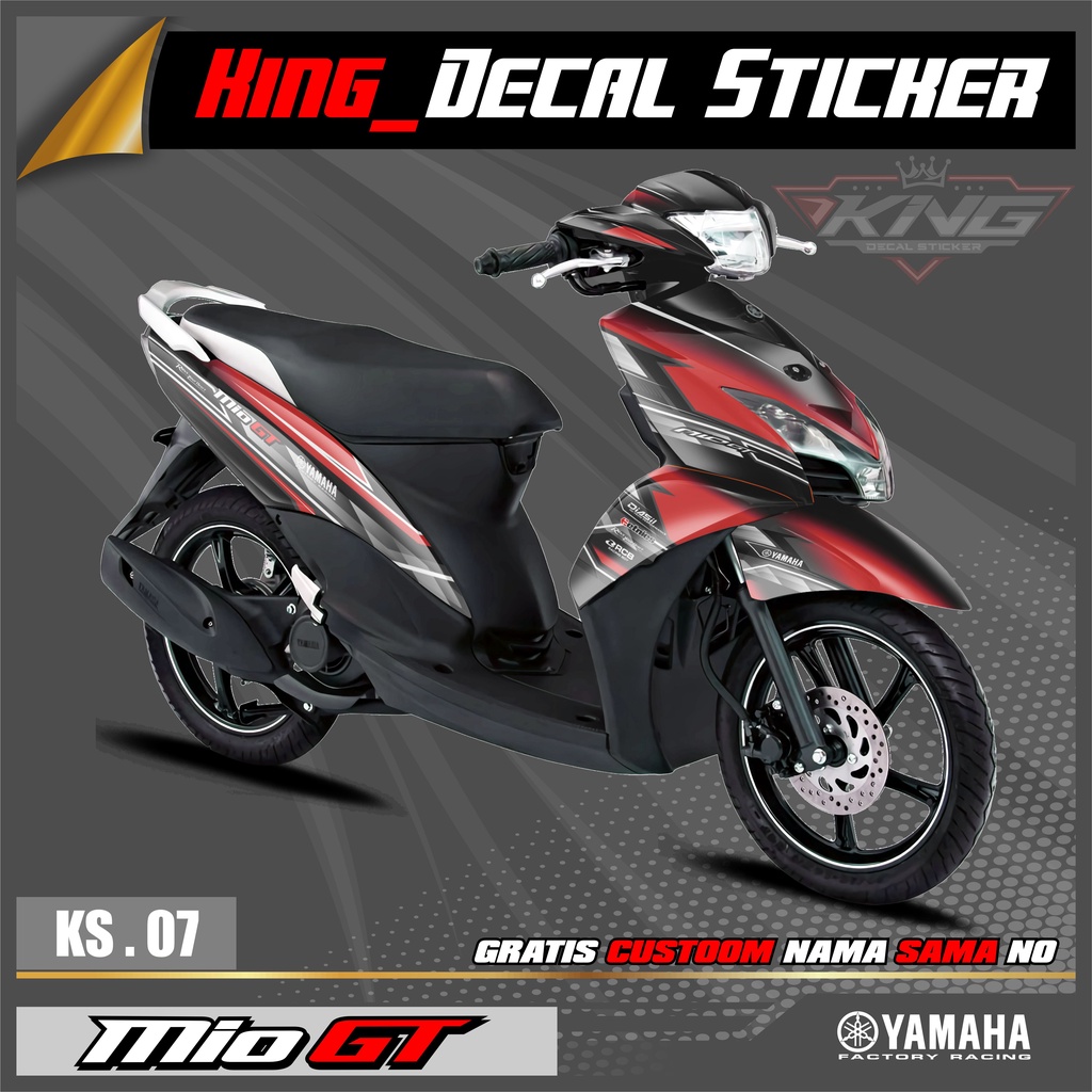 Decal Sticker Yamaha MIO GT Full Body - Decal Sticker Striping ...