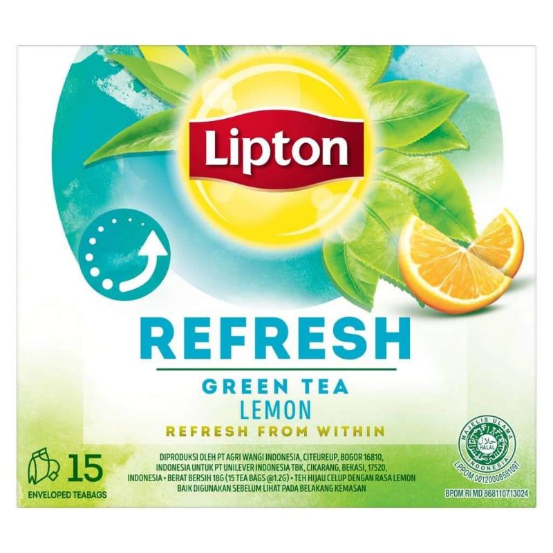 Lipton Refresh Green tea and Lemon | Shopee Philippines