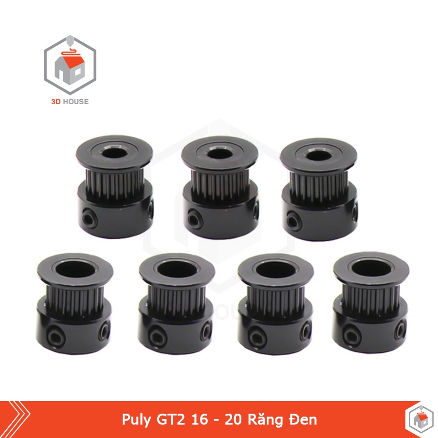 Puly GT2 16 20 Teeth Black For 3D Printer | Shopee Philippines