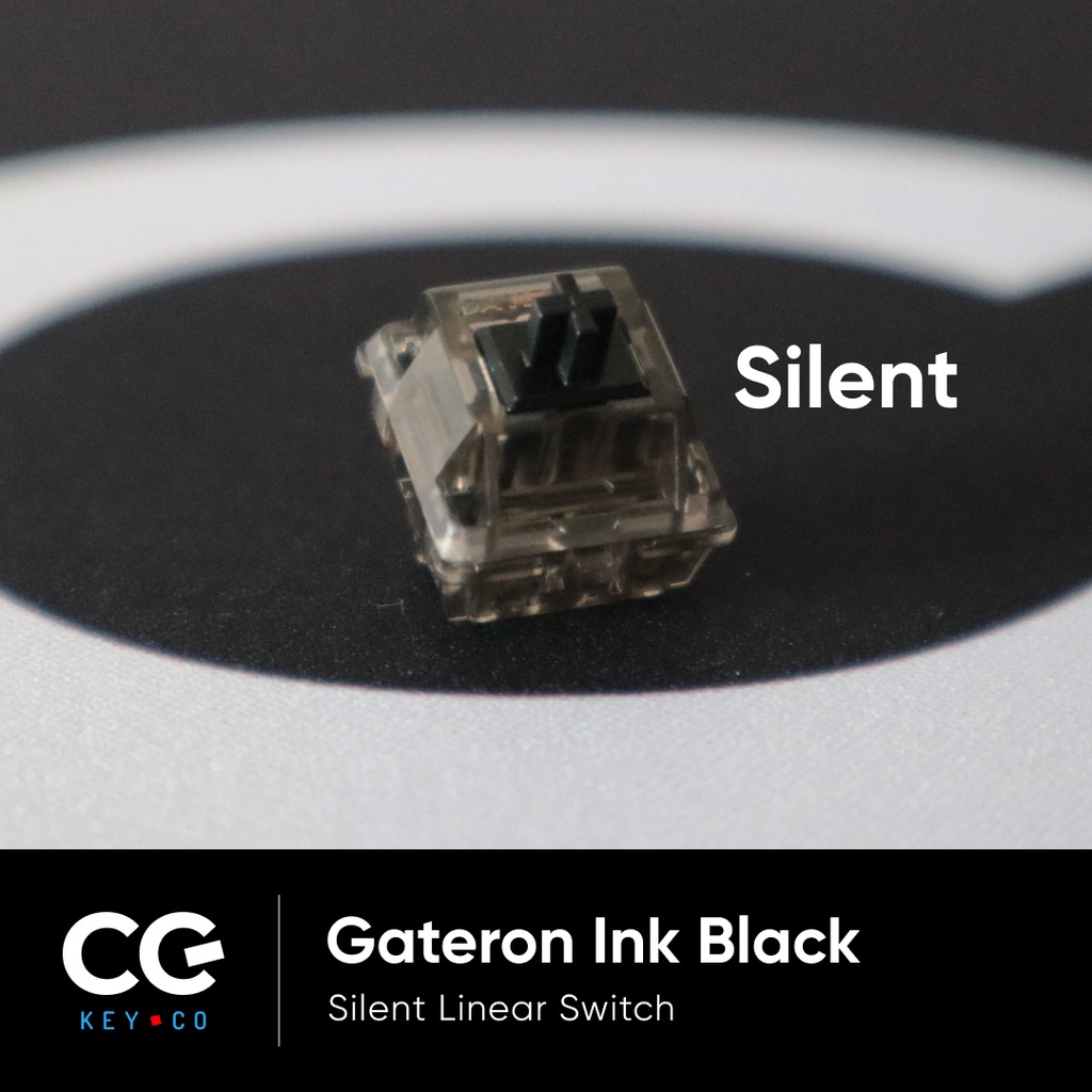 Gateron Ink Black v2 Silent Linear Switch Single Stroke Keyboard ...