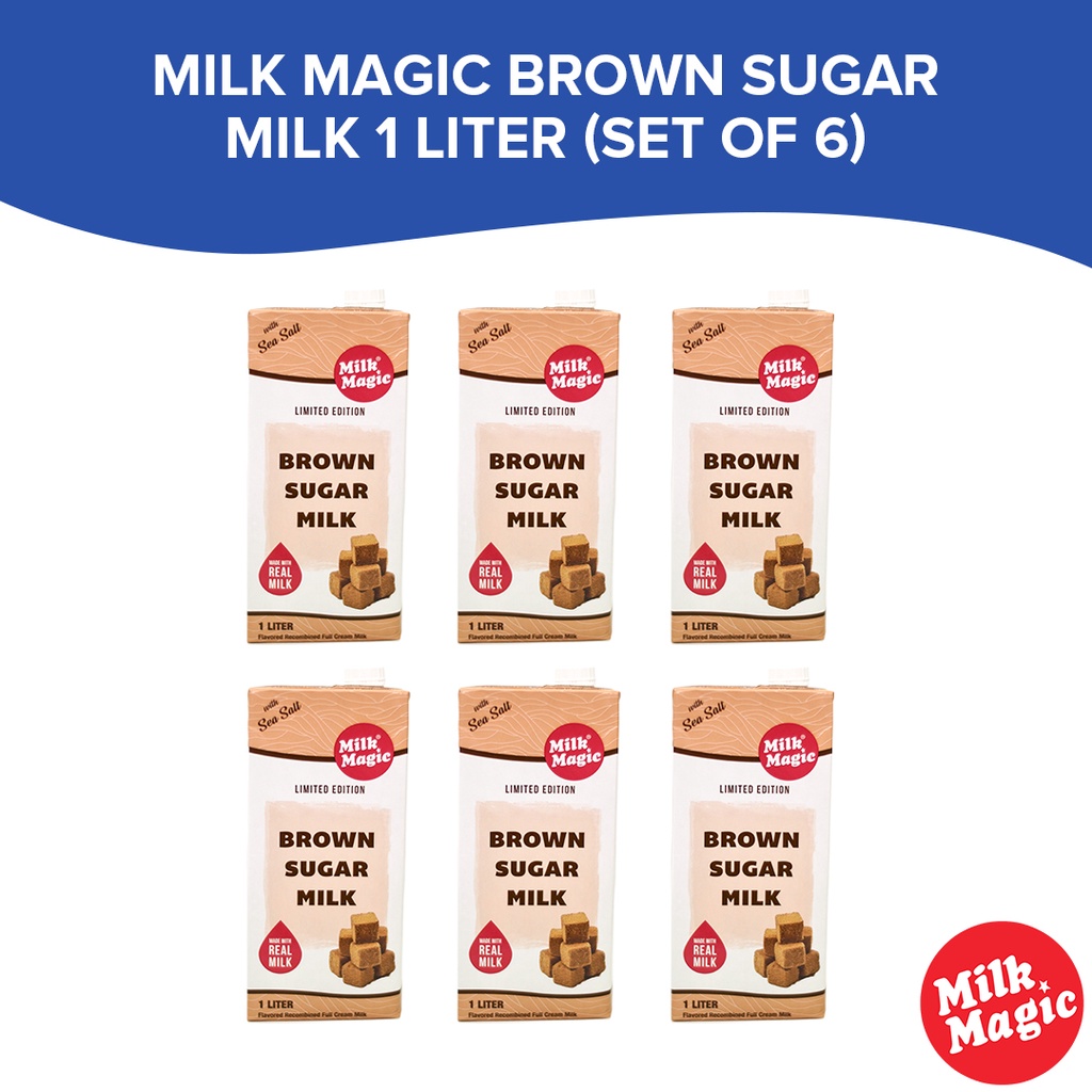 Milk Magic - Brown Sugar Milk 1 Liter (Set of 6) - EXP Date: September ...